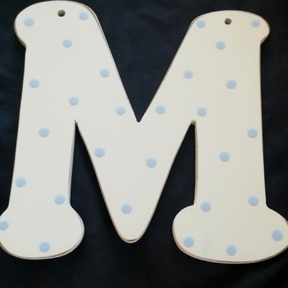Office | 55 Large Craft Letters Blue Dots | Poshmark